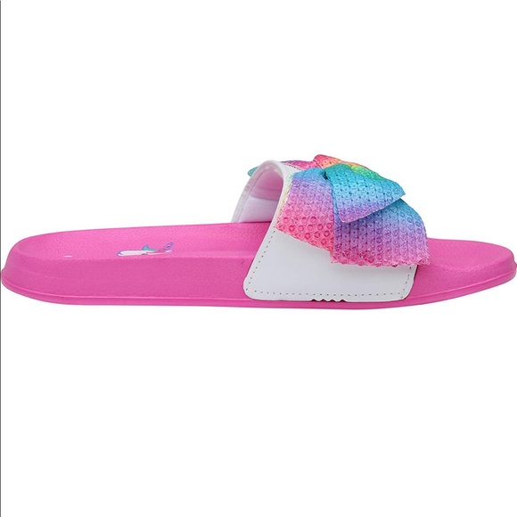 JoJo Siwa | Shoes | Jojo Siwa Unicorn Open Toe Slide Wsignature Bow ...